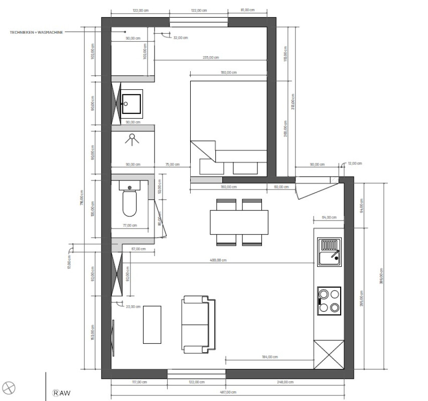 Studio in Gent te huur: Raas van Gaverestraat , Binnenstad - Studio'sGent